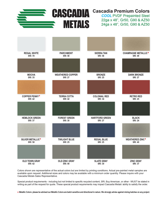 COLOUR OPTIONS - Soare Contracting Inc.